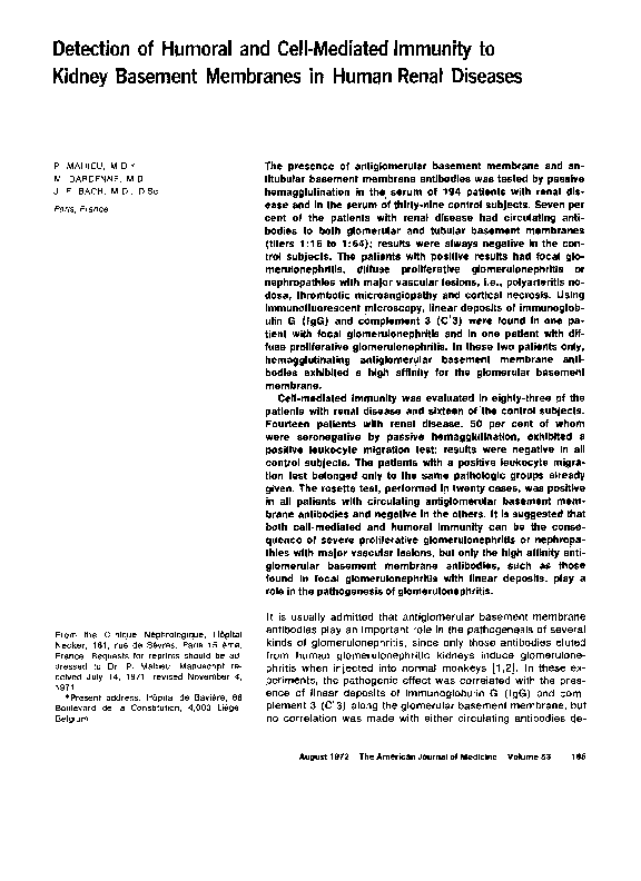 (PDF) Detection of humoral and cell-mediated immunity to kidney ...