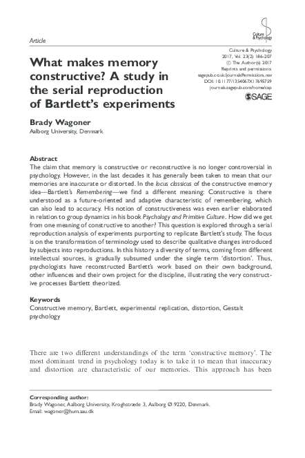 (PDF) What makes memory constructive? A study in the serial ...