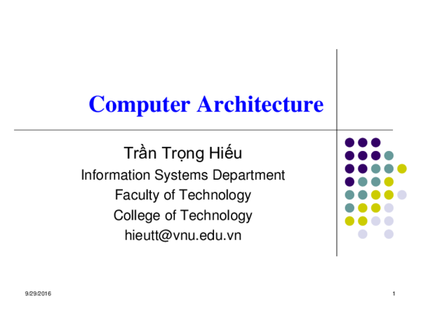 (PDF) Computer Architecture
