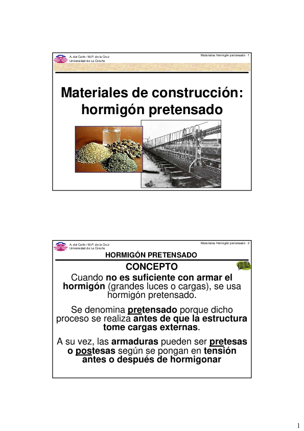 Pdf Hormigón Pretensado
