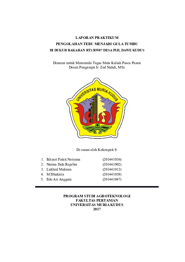 (DOC) Laporan Pembuatan Gula Tumbu.docx