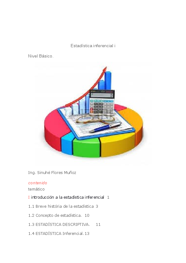 (DOC) Estadística inferencial i