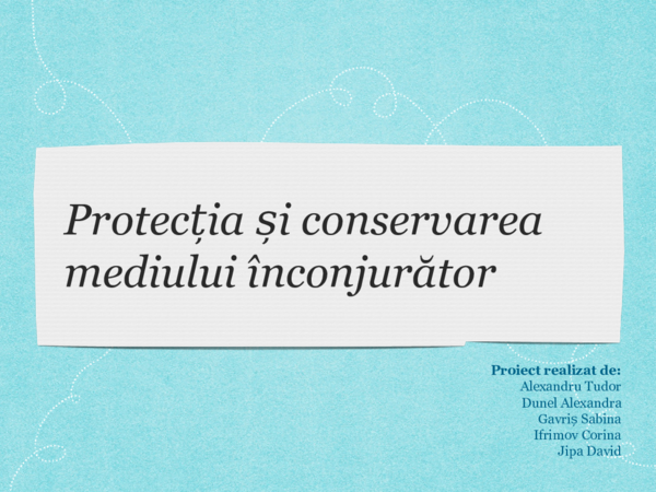 (PPT) Protectia mediului inconjurator