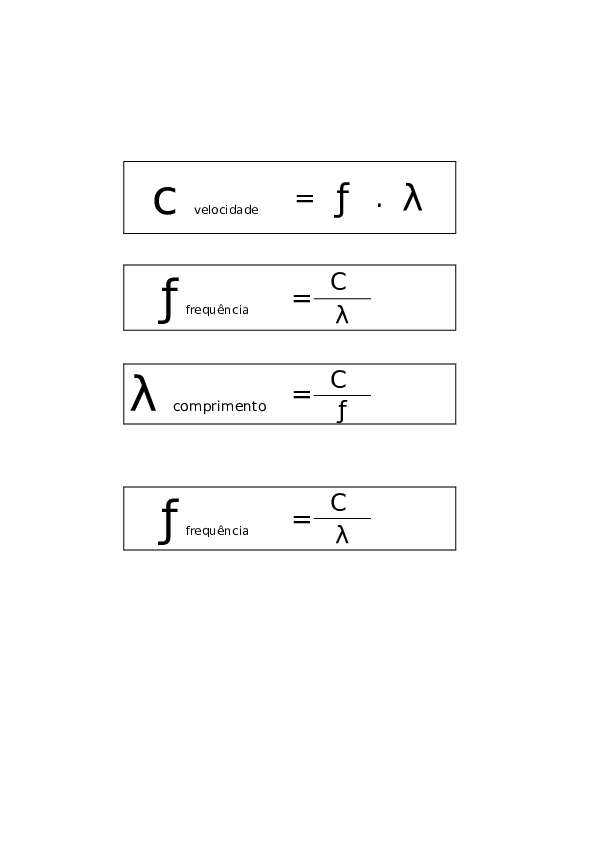 (XLS) FRM fco Fórmulas Comprimento de onda | Gilberto Antonioli ...