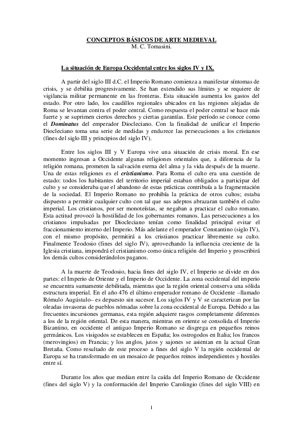 (PDF) CONCEPTOS BÁSICOS DE ARTE MEDIEVAL