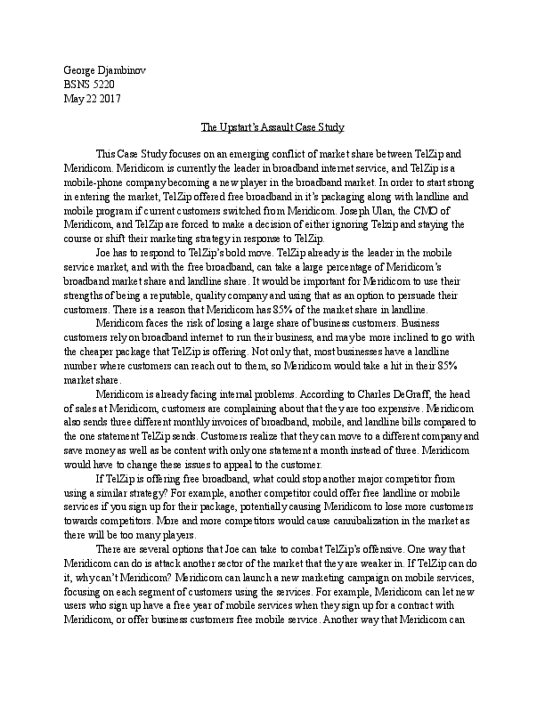 (DOC) Upstart Assault Case Study