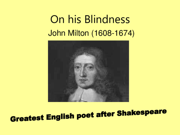 (PDF) On his Blindness