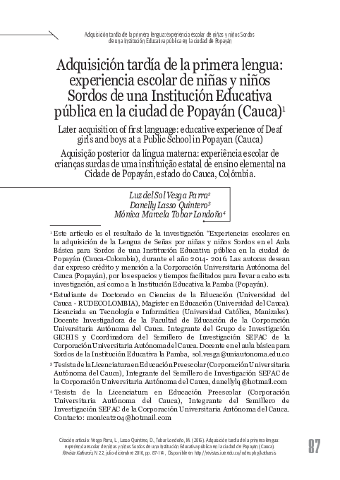 (PDF) Adquisición tardía de la primera lengua....pdf
