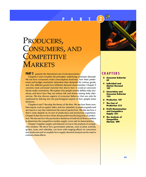 (PDF) PRODUCERS, CONSUMERS, AND COMPETITIVE MARKETS 3 Consumer Behavior ...