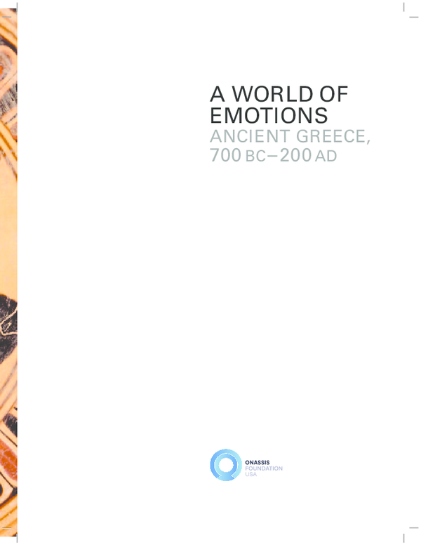 (PDF) A WORLD OF EMOTIONS ANCIENT GREECE, 700 BC– 200 AD