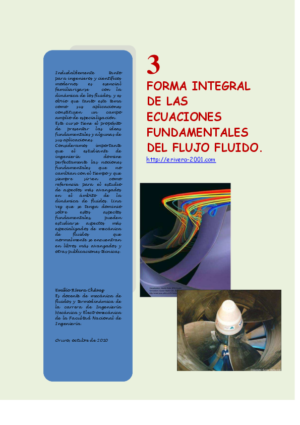 (PDF) FORMA INTEGRAL DE LAS ECUACIONES FUNDAMENTALES DEL FLUJO FLUIDO