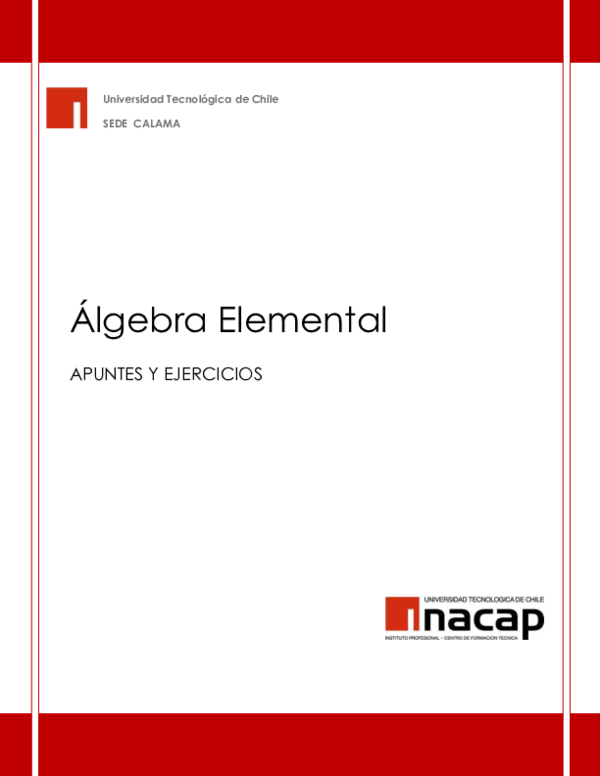 (PDF) Álgebra Elemental