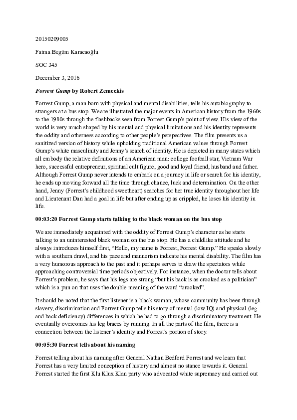 (DOC) Forrest Gump.docx
