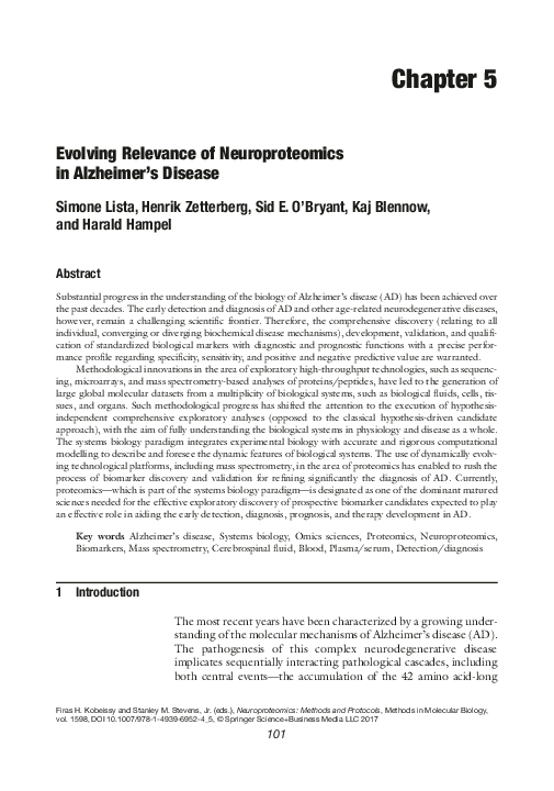 (PDF) METHODS MOL BIOL_Neuroproteomics in AD_2017.pdf