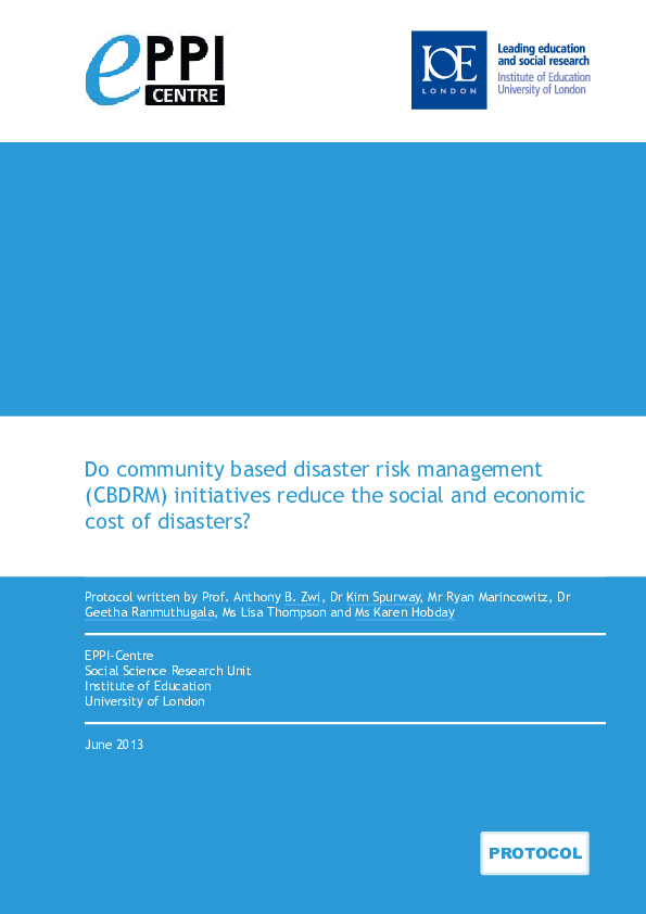 (PDF) Do community based disaster risk management (CBDRM) initiatives ...