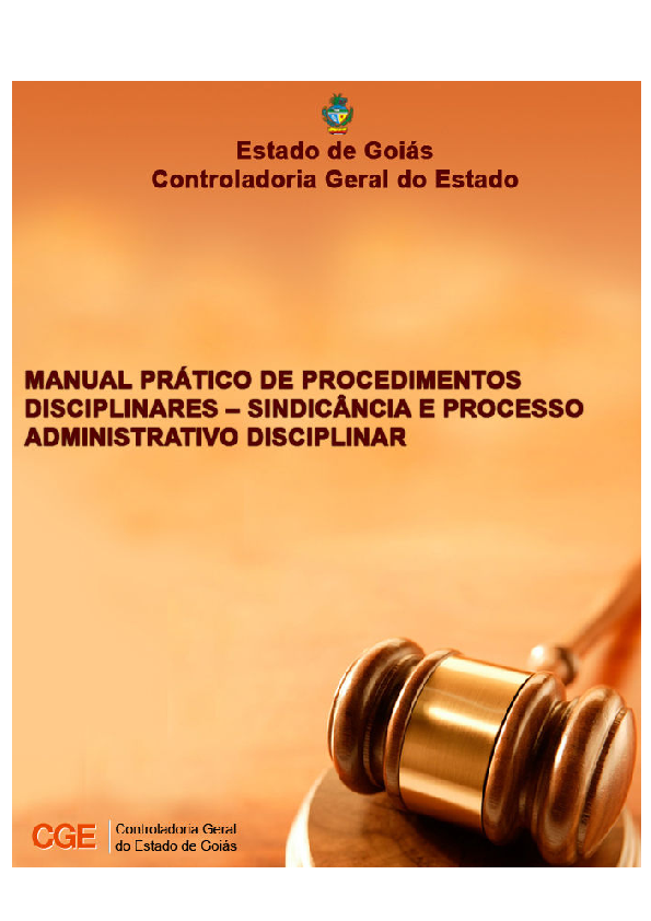 (PDF) MANUAL PRÁTICO DE PROCEDIMENTOS DISCIPLINARES _2_