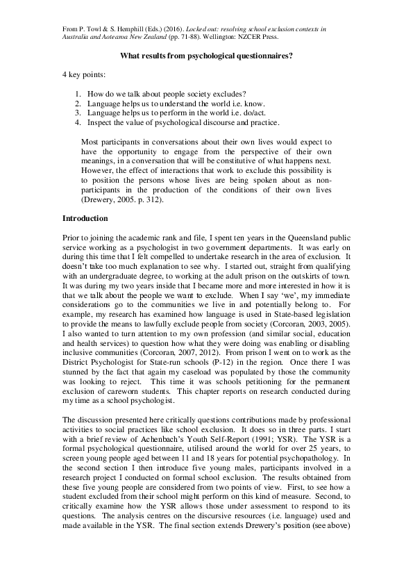 (PDF) What results from psychological questionnaires? .pdf