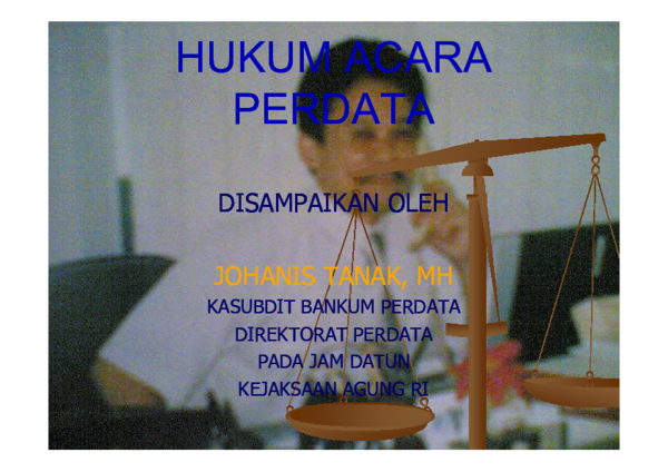 (PDF) HUKUM ACARA HUKUM ACARA PERDATA PERDATA