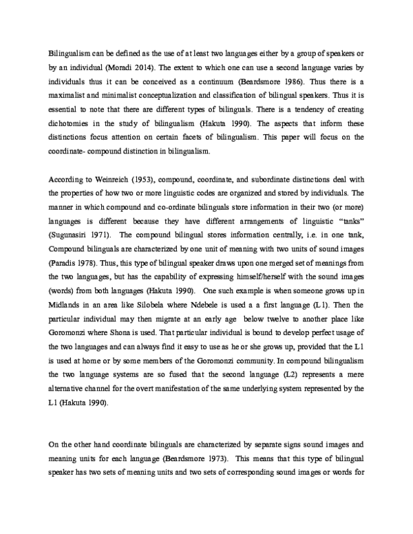 (DOC) Compound- Coordinate and Subordinate Distinction