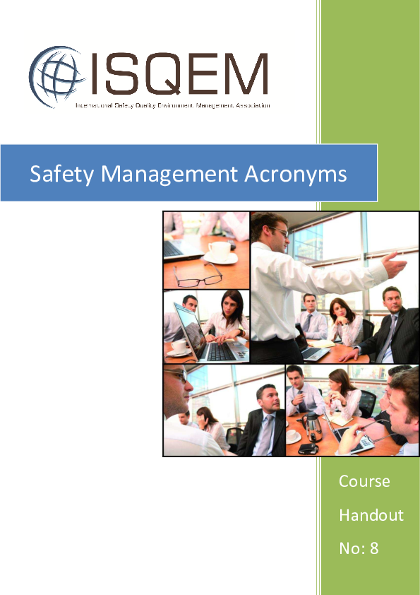 (PDF) Safety Management Acronyms