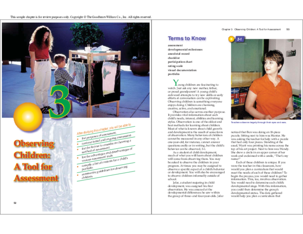 (PDF) Observing Children: A Tool for Assessment