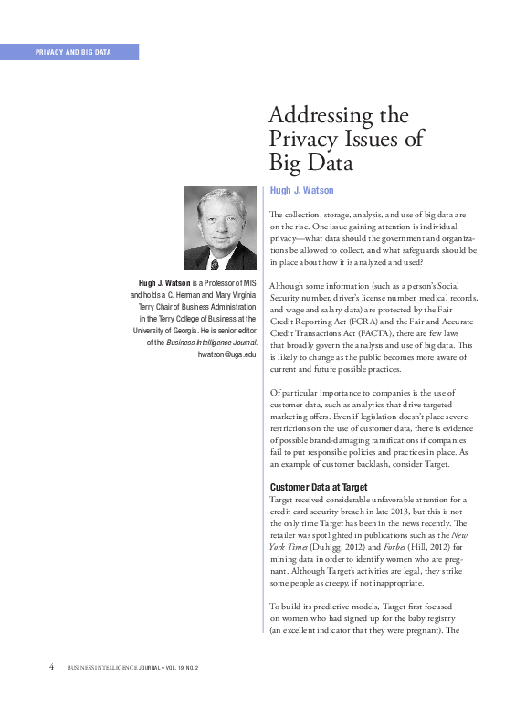 PDF Télécharger big data privacy issues Gratuit PDF | PDFprof.com