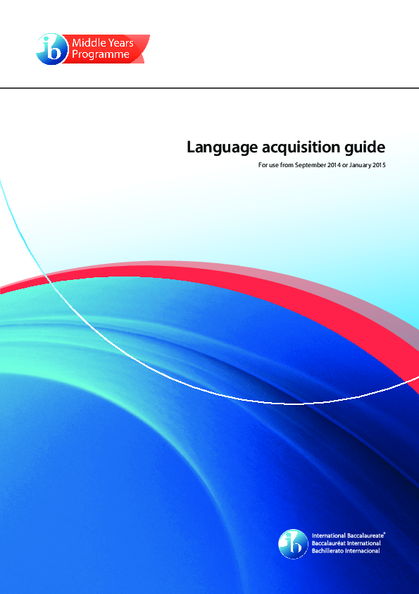 (PDF) Language acquisition guide