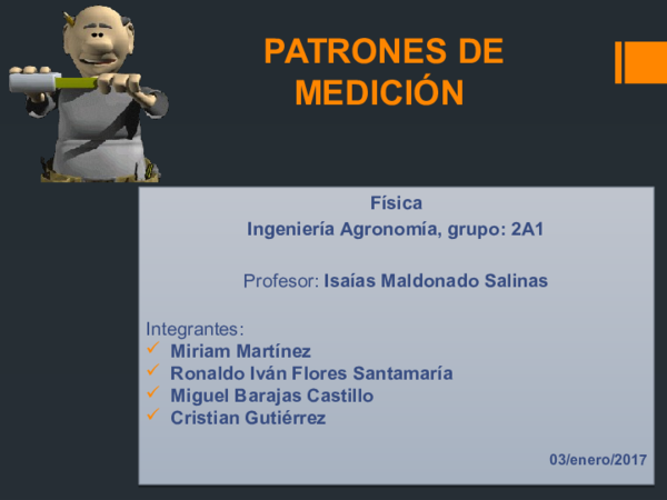 (PPT) PATRONES DE MEDICIÓN