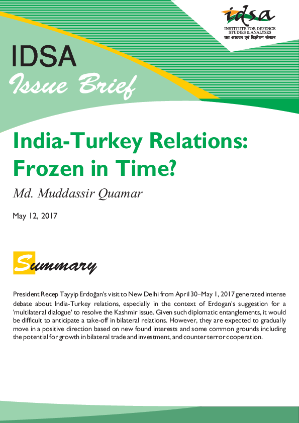(PDF) India-Turkey Relations: Frozen in Time