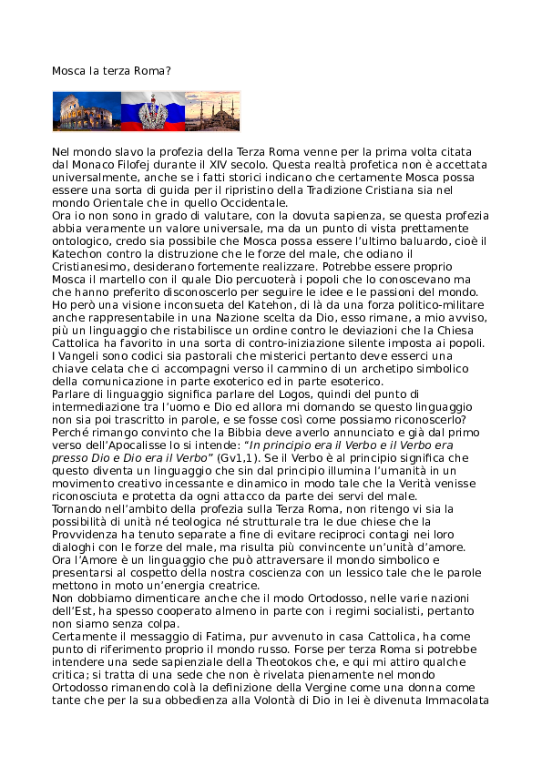 (DOC) Mosca la terza Roma