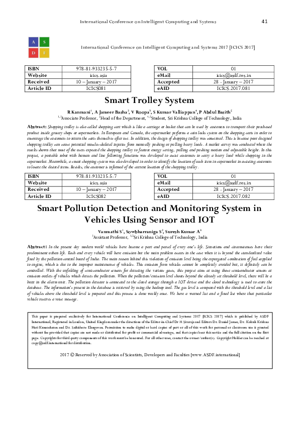 (PDF) Smart Trolley System