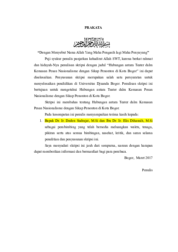 (DOC) PRAKATA kata pengantar