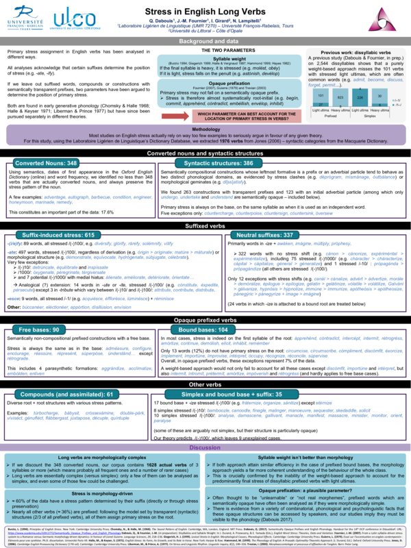 (PDF) Stress in English Long Verbs