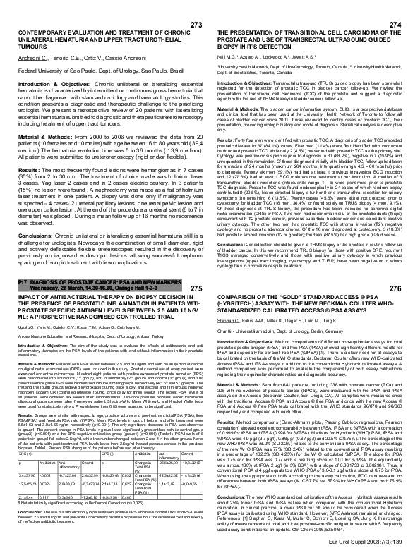 (PDF) Comparison of the “Gold” Standard Access ® Psa (Hybritech) Assay ...