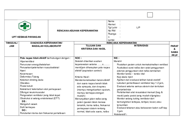 (DOC) FORM DIAGNOSA ASKEP | uri payangan - Academia.edu