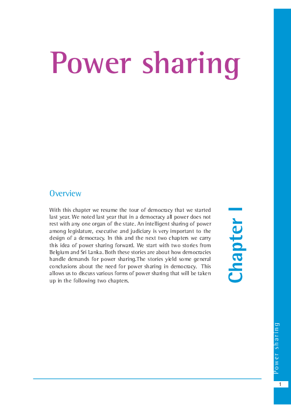 (PDF) Power sharing