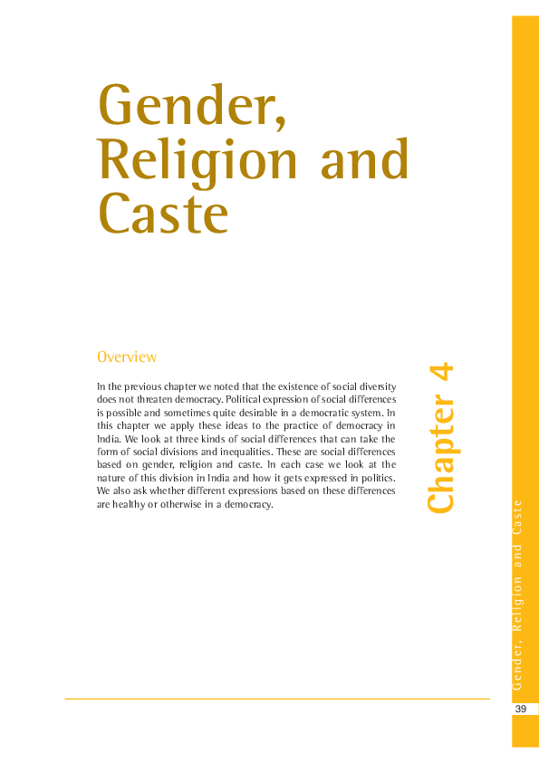 (PDF) Gender, Religion and Caste