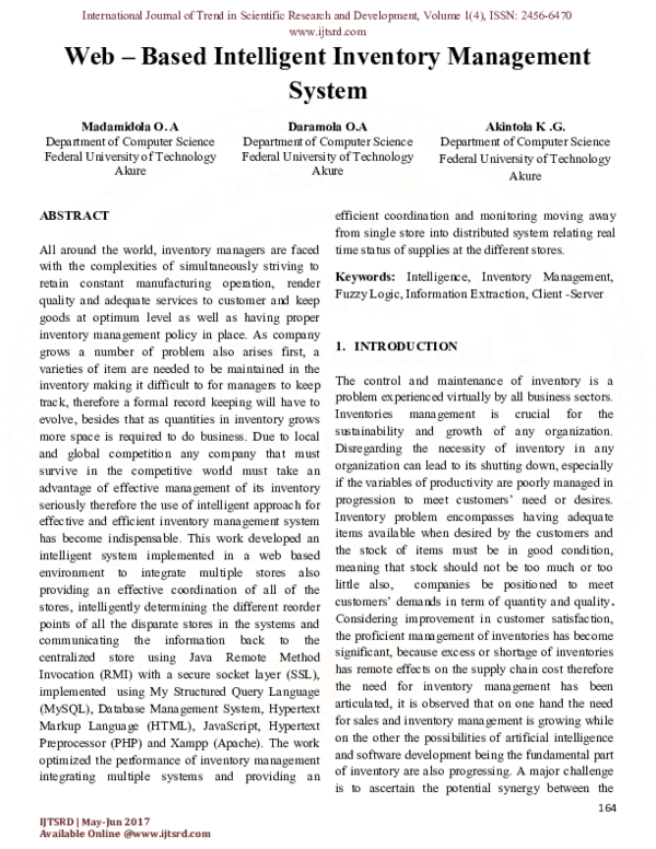 (DOC) INVENTORY MANAGEMENT SYSTEM | abdullah K wazir - Academia.edu