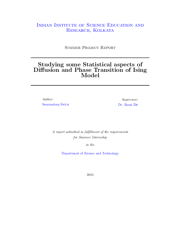 average magnetization ising model
