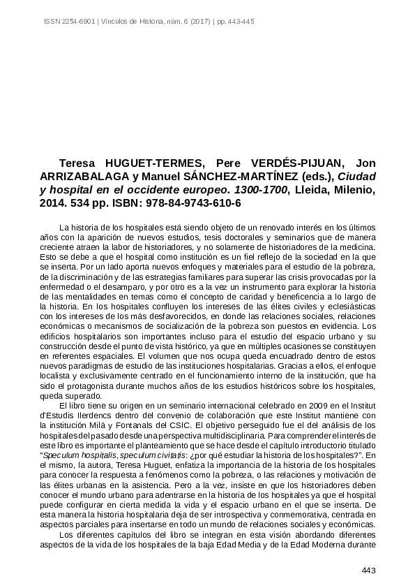 (PDF) Teresa HUGUET-TERMES, Pere VERDÉS-PIJUAN, Jon ARRIZABALAGA y ...