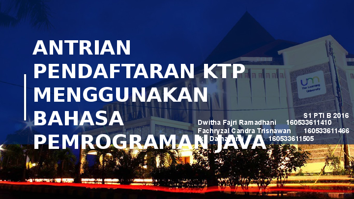 (PPT) POWER POINT TUGAS AKHIR ALGORITMA STRUKTUR DATA-ANTRIAN PENDAFTARAN