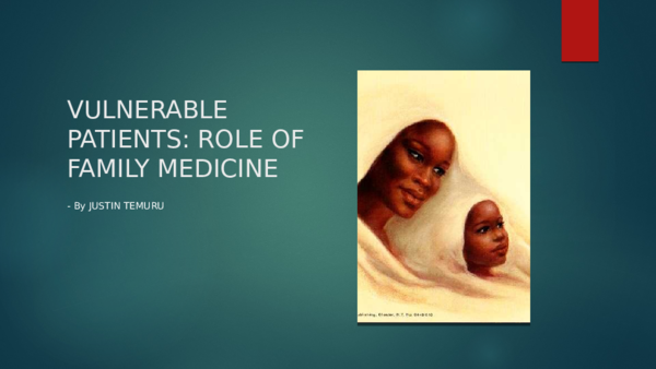 (PPT) vulnerable patients. role of family medicine.pptx