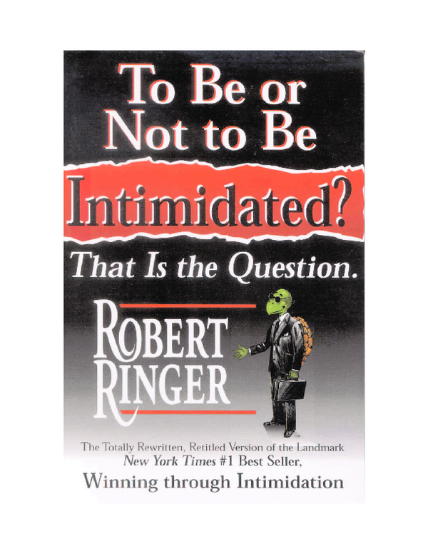 (PDF) Ringer-Winning Through Intimidation