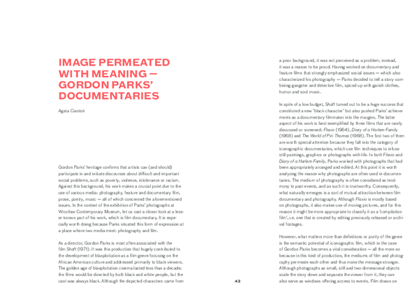 (PDF) IMAGE PERMEATED WITH MEANING — GORDON PARKS' DOCUMENTARIES