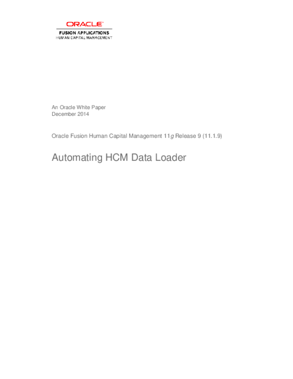 (PDF) An Oracle White Paper