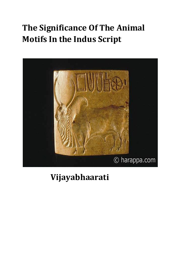 (DOC) The Significance Of The Animal Motifs In the Indus Script