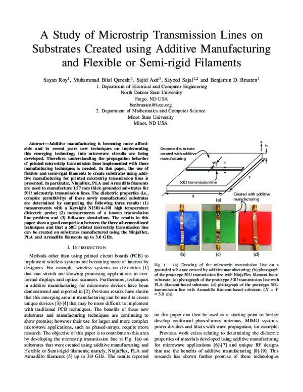 (PDF) A Study of Microstrip Transmission Lines on Substrates Created ...