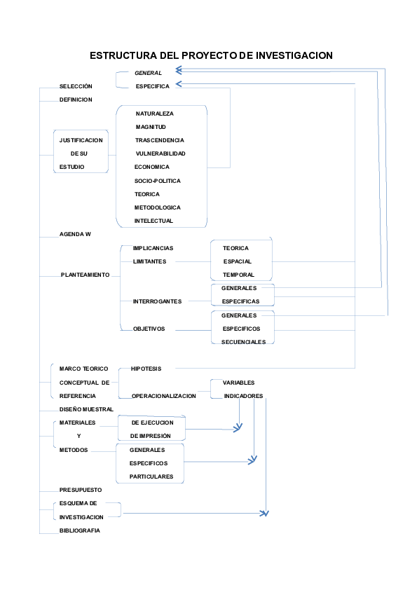 (DOC) ESTRUCTURA DEL PROYECTO DE INVESTIGACION (1)