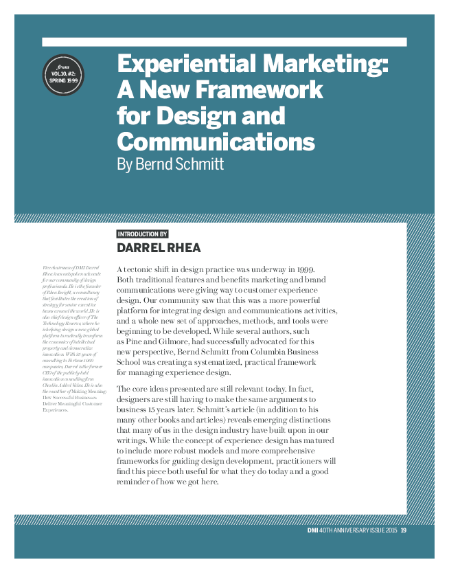 (PDF) Experiential Marketing Schmitt