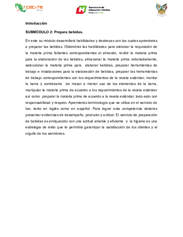 (DOC) Introduccion Y conclusion del submodulo m3s2